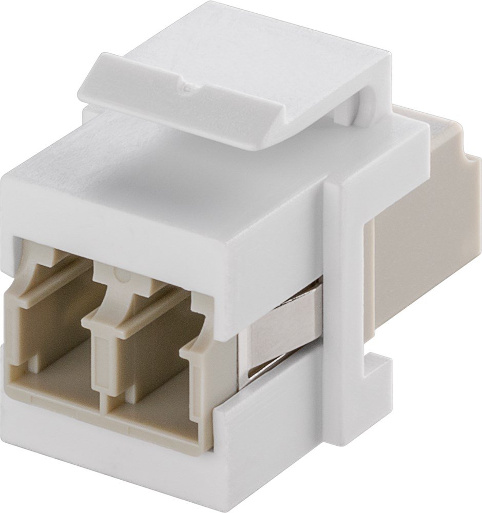 Keystone, Adapter 2 LC-Duplex female - Fiber - DKT A/S